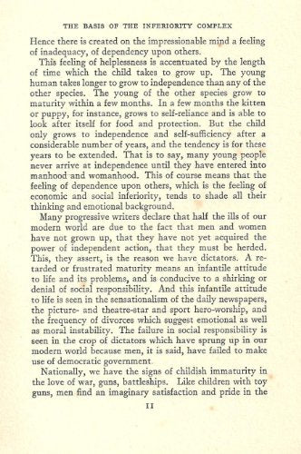 The Inferiority Complex - Its Meaning and Treatment (Practical Psychol ...